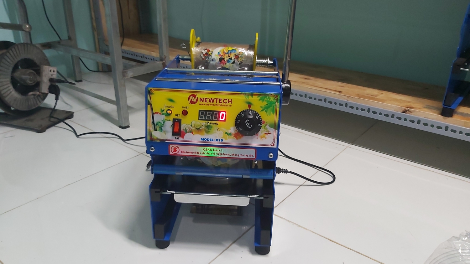 Hướng dẫn sử dụng máy ép ly Newtech